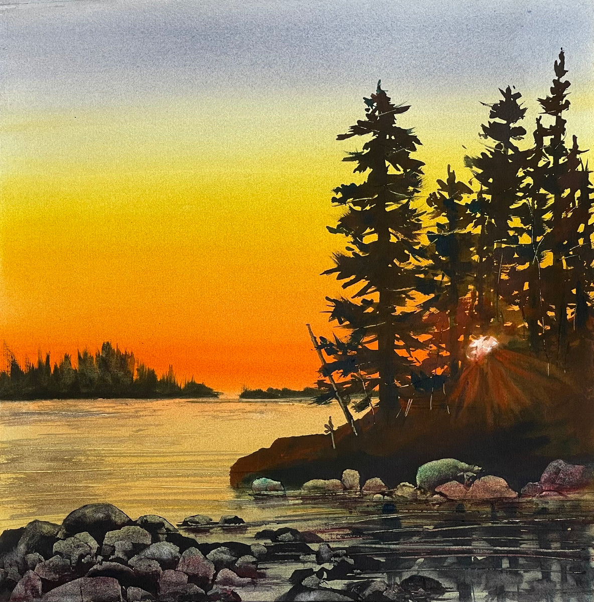 Fine Art landscape Picture artwork using watercolor pigments. – Lisa ...